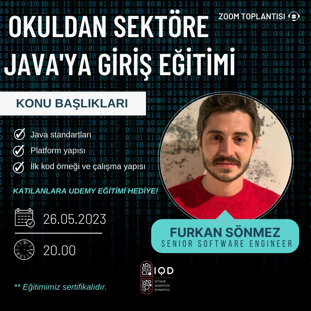 Okuldan Sektöre Java'ya Giriş Eğitimi - Quantum Dynamics Club | Sağlık ... Okuldan Sektöre Java'ya Giriş Eğitimi - Quantum Dynamics Club | Sağlık ...